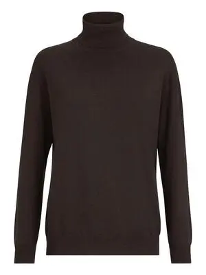 Brunello Cucinelli Cashmere Turtleneck Sweater - Brown