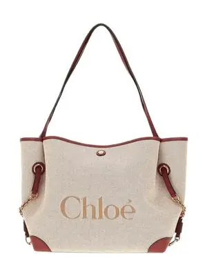 Chloé Clover Canvas And Leather Shoulder Bag - Multicolor