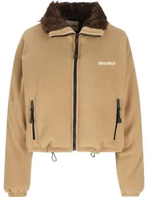 Miu Miu Fleece Down Jacket - Multicolor