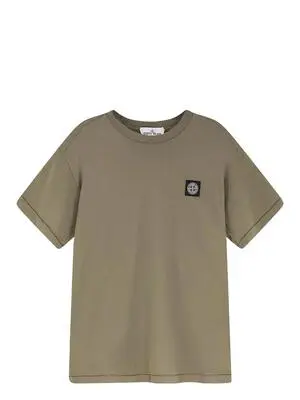 Stone Island Slim Fit T-shirt With Compass Badge - Green