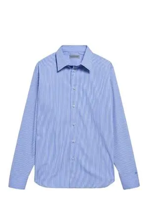Balenciaga BALENCIAGA Striped Poplin Shirt Blue
