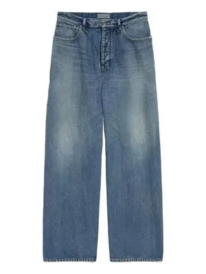 Balenciaga Baggy Jeans In Organic Japanese Denim - Blue