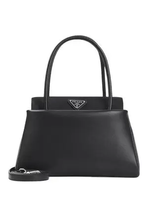Prada Calf Leather Handbag - Black