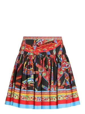 Dolce & Gabbana Popeline Miniskirt - Black