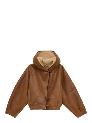 Isabel Marant Étoile Amiel Short Shearling Coat - Brown
