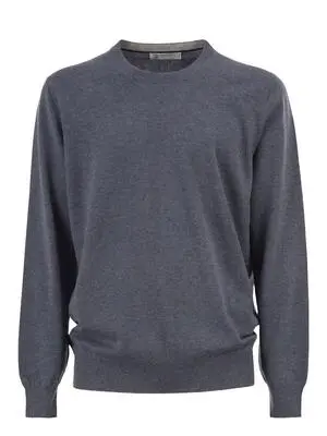 Brunello Cucinelli Cashmere Crew Neck Pullover - Gray