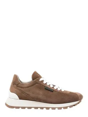 Brunello Cucinelli Suede Runners - Brown