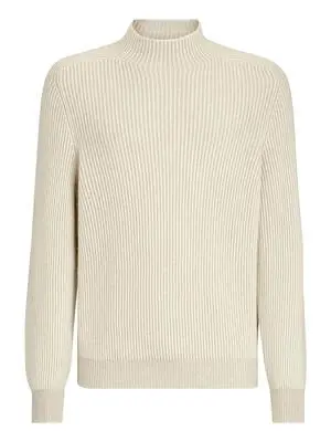 BRUNELLO CUCINELLI Brunello Cucinelli Men Cashmere English Rib Turtleneck Sweater