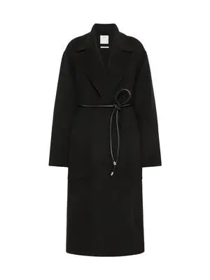Sportmax Oversized Wool Coat - Black