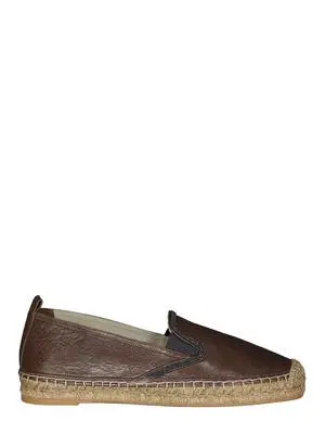 Brunello Cucinelli Leather Espadrilles - Brown