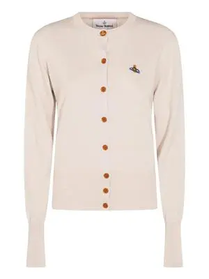 VIVIENNE WESTWOOD Bea Ribbed-knit Cardigan - Multicolor