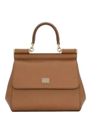 Dolce & Gabbana Sicily Medium Handbag - Brown