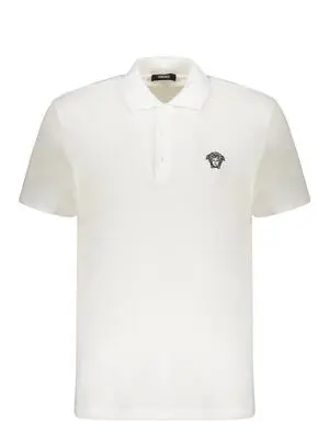 Versace Logo Polo T-shirt - White