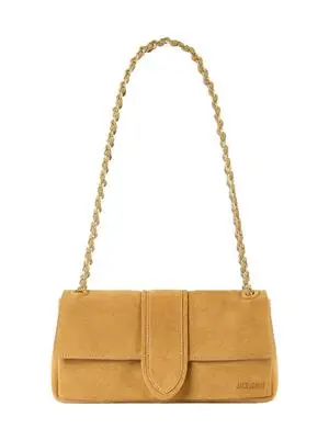 Jacquemus JACQUEMUS Suede Le Bambino Chaîne Bag Brown