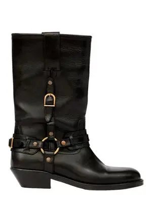 Isabel Marant Étoile Heiko Boots With Straps - Black