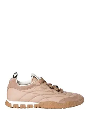 Miu Miu Tyre Technical Fabric And Suede Sneakers - Multicolor