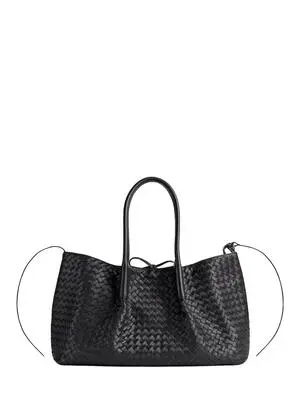 Bottega Veneta Pinacoteca Grande Reversible Tote Bag - Black