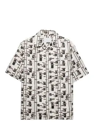 Prada Printed Cotton Blend Bowling Shirt - Multicolor