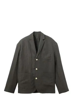 Jacquemus La Veste Pastro In Linen - Gray
