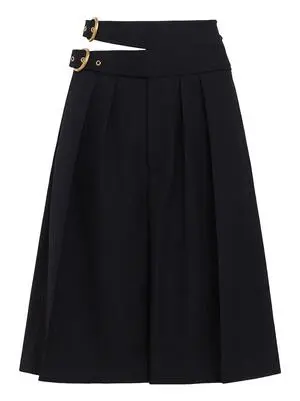 Chloé Double Belt Wool Bermudas - Black