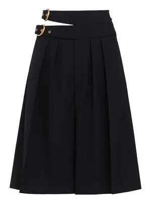 CHLOÉ CHLOÉ Double Belt Wool Bermudas
