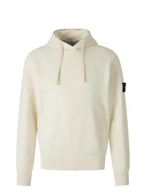 Stone Island Hooded Sweatshirt - White