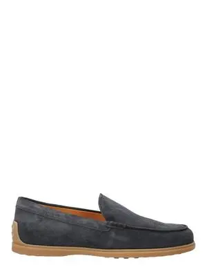 TOD'S TOD'S Suede Loafers With Rubber Sole Blue