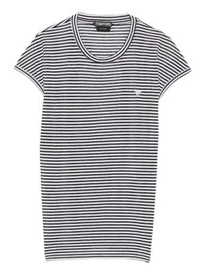 TOM FORD Tom Ford Women Striped Viscose T-Shirt