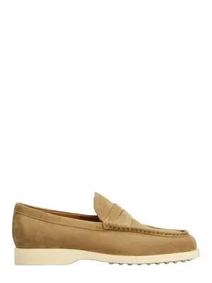 TOD'S Light Suede Loafers - Multicolor