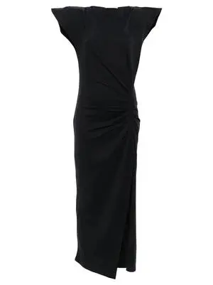 Isabel Marant Étoile Nadela Cotton Jersey Long Dress - Black