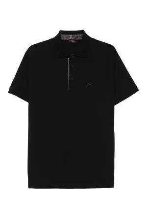 Etro Cotton Piqué Polo Shirt - Black