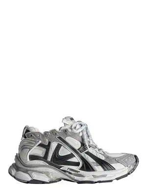 Balenciaga Nylon And Suede-like Fabric Runner Sneakers - Gray