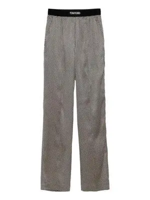 TOM FORD Tom Ford Women Polka Dot Signature Silk Pj Pants Multicolor