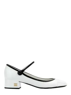 Miu Miu Leather Pumps - White