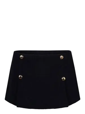 Miu Miu Tweed Miniskirt - Blue