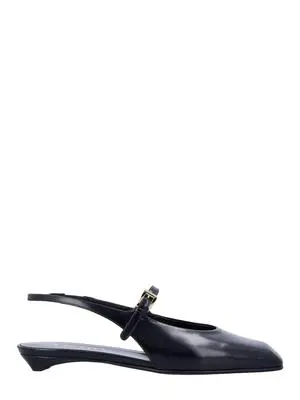 Prada PRADA Leather Slingback Ballerinas Black