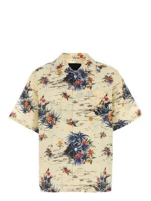 Prada Hawaii Batista Cotton Short-sleeved Shirt - Multicolor