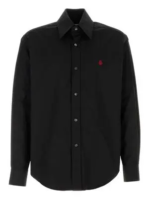 Alexander McQueen Poplin Shirt - Black