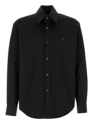 Alexander McQueen Poplin Shirt - Black
