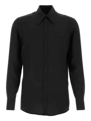 Dolce & Gabbana Crepe Shirt - Black