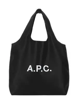 A.p.c. Synthetic Leather Shopping Bag - Black