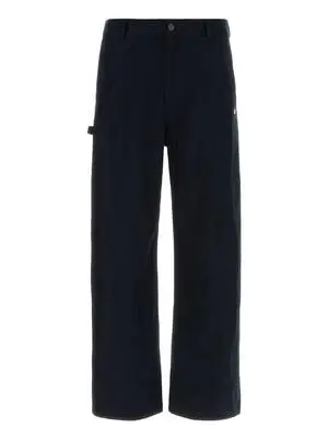 Loewe Loewe Men Navy Blue Twill Pant Blue