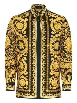Versace Printed Silk Shirt - Multicolor