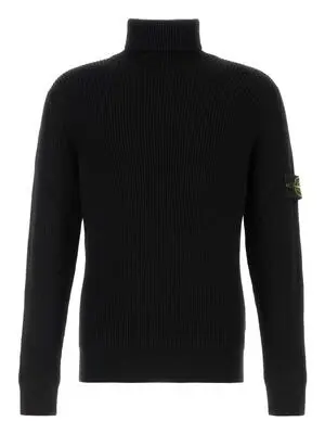 Stone Island Wool Sweater - Black