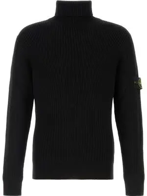 Stone Island Wool Sweater - Black