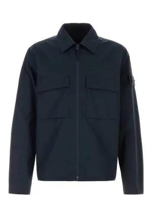 Stone Island Cotton Canvas Jacket - Blue