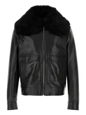 Dolce & Gabbana Leather Jacket - Black