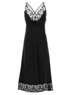 Fendi Silk Satin Dress - Black