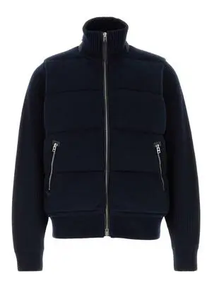 TOM FORD Navy Wool Cardigan - Blue