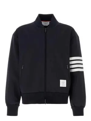 Thom Browne Stretch Viscose Blend Bomber Jacket - Blue